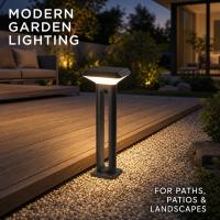 China Outdoor Waterproof IP65 Solar Bollard Light LED Garden Lawn Lamp for Yard Walkway Driveway for sale