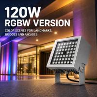 China 120W High Power RGBW Single Color Flood Light For Facade Washing And Landscape Projects for sale