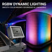 China 120W High Power RGBW Single Color Flood Light For Facade Washing And Landscape Projects for sale