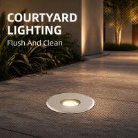 China 5W Low Profile In Ground Spot Light Ultra Slim 43mm Recessed Ground Lights DC24V MB100 for sale