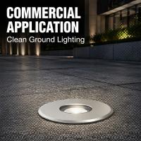 China 5W Low Profile In Ground Spot Light Ultra Slim 43mm Recessed Ground Lights DC24V MB100 for sale