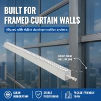 China 24W Double Row LED Linear Wall Washer Light IP66 Weather Resistant For Commercial Building for sale