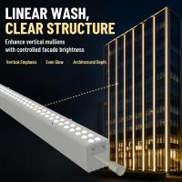 China 24W Double Row LED Linear Wall Washer Light IP66 Weather Resistant For Commercial Building for sale