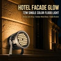 China Commercial LED FloodLight 72W Efficient Heat Dissipation CRI80 for Office Towers for sale