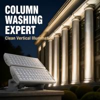 China High Power DMX512 Led Flood Light Outdoor IP66 Waterproof 120w 144w RGBW for High Building Landscape Lighting for sale