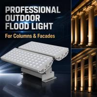 China High Power DMX512 Led Flood Light Outdoor IP66 Waterproof 120w 144w RGBW for High Building Landscape Lighting for sale