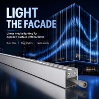 China Customizable 12W Exterior LED Linear Lights Facade Light With Hidden Cable Channel for sale