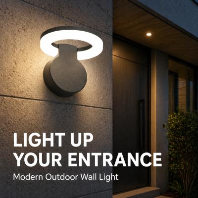China Modern LED Exterior Wall Light with Motion Sensor 0-10V Dimming for Front Door and House Entrance for sale