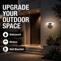 China Modern LED Exterior Wall Light with Motion Sensor 0-10V Dimming for Front Door and House Entrance for sale