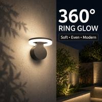 China Modern LED Exterior Wall Light with Motion Sensor 0-10V Dimming for Front Door and House Entrance for sale
