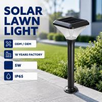 China High Brightness 5W Solar Lawn Lights IP65 Rating LED Solar Pathway Lights With Auto Sensor for sale