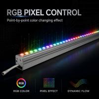 China Architectural RGBW LED Linear Lights Round Convex Lens Design DMX512 Control waterproof for sale