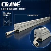 China Architectural RGBW LED Linear Lights Round Convex Lens Design DMX512 Control waterproof for sale