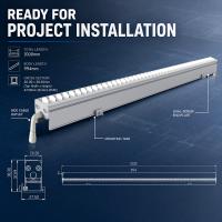 China Ultra Slim 20mm width Narrow Recessed Linear Led Lighting With Integrated Wire Slot for sale