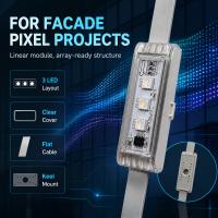 China Color Changing LED Point Light Source IP67 DMX RGB Pixel Lamp Outdoor Wall Media Screen Decoration Light for sale