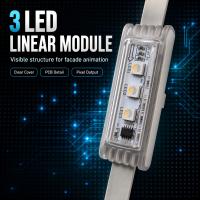 China Color Changing LED Point Light Source IP67 DMX RGB Pixel Lamp Outdoor Wall Media Screen Decoration Light for sale