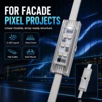 China Sync Control LED Point Lights Addressable RGB Pixel Lamp Outdoor Media Wall Screen Lighting for sale