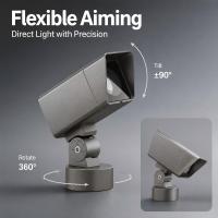 China Architectural LED Outdoor Spotlight Anti Glare Adjustable Metal Landscape Light For Facade for sale