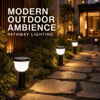 China Outdoor LED Pillar Bollard Light IP65 Waterproof Modern Frosted Cover Lawn Lamp for Apartment Residential for sale