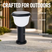China Outdoor LED Pillar Bollard Light IP65 Waterproof Modern Frosted Cover Lawn Lamp for Apartment Residential for sale