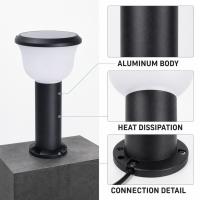 China Outdoor LED Pillar Bollard Light IP65 Waterproof Modern Frosted Cover Lawn Lamp for Apartment Residential for sale