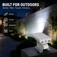 China RGB Color Changing Outdoor Square LED Flood Light IP66 Rating With Smart DMX512 / TTL Control for sale