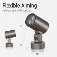 China T65 IP65 Die Cast Aluminum LED Landscape Spotlight 8W Single Color Or 9‑12W RGBW Exterior Uplight for sale