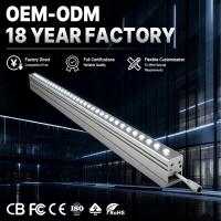China Architectural RGBW LED Linear Lights Round Convex Lens Design DMX512 Control waterproof for sale