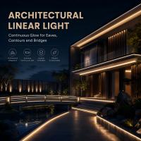 China 12‑15W Surface Mount Linear Facade Light Anti Glare Exterior Led Linear Lighting 80lm/W for sale