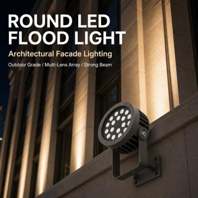China High Lumen Round Outdoor LED Flood Lights With 20 Lens Array for Industrial Warehouses for sale