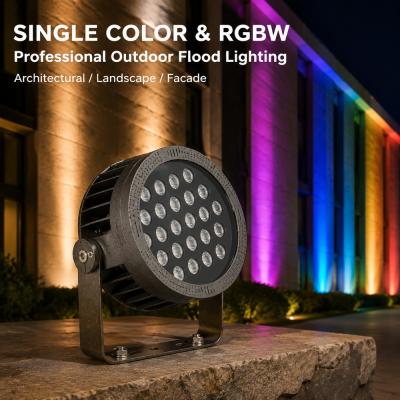 China RGBW 72W Smart LED Flood Lights , LED Spot Lights Outdoor For Resorts Theme Parks for sale