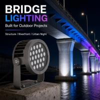 China RGBW 72W Smart LED Flood Lights , LED Spot Lights Outdoor For Resorts Theme Parks for sale