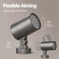 China T140 RGBW LED Outdoor Spotlight Adjustable Beam Angle Aluminum Housing Landscape Project Light for sale