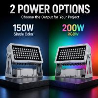 China 150W 200W Architectural LED Flood Light RGBW DMX512 IP65 Outdoor for Building Facade for sale