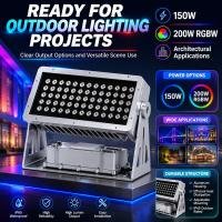 China 150W 200W Architectural LED Flood Light RGBW DMX512 IP65 Outdoor for Building Facade for sale