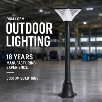 China 5W LED Solar Post Top Garden Light With Aluminum Housing for Pathway Landscape for sale