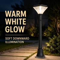 China 5W LED Solar Post Top Garden Light With Aluminum Housing for Pathway Landscape for sale