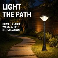 China 5W LED Solar Post Top Garden Light With Aluminum Housing for Pathway Landscape for sale