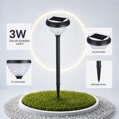 China 3W Conch Shape Solar Lawn Lights UV Resistant 120LM IP65 For Pathway Decorative Lighting for sale