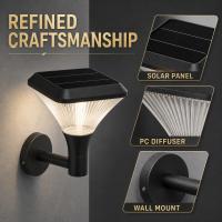 China Solar Outdoor Wall Light IP65 Waterproof LED Sconce for Garden Patio Villa Porch Lighting for sale