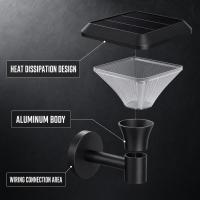 China Solar Outdoor Wall Light IP65 Waterproof LED Sconce for Garden Patio Villa Porch Lighting for sale