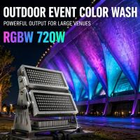 China Dual Head Rectangular 600W RGB LED Floodlight IP67 Waterproof DMX512 Control for Building Night Scene for sale