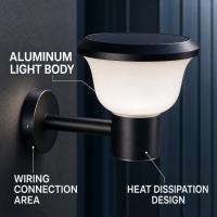 China 5W LED Solar Wall Sconce IP65 Waterproof for Villa Courtyard Garden Patio Porch Decor for sale