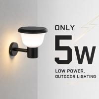 China 5W LED Solar Wall Sconce IP65 Waterproof for Villa Courtyard Garden Patio Porch Decor for sale
