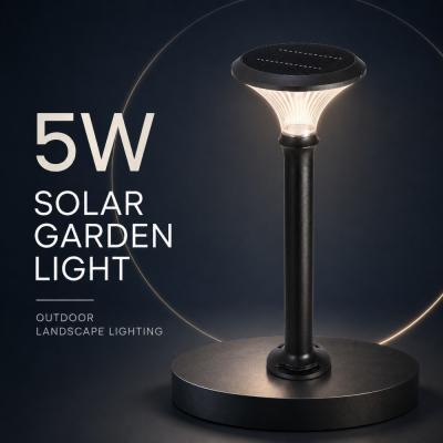 China 5W Round Diamond Solar Lawn Lights 50 OSRAM LEDs 260LM IP65 For Garden Landscape for sale