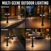 China 5W Moon Shadow Low Glare Solar Lawn Lights 40 OSRAM LEDs 120LM IP65 Die Cast Aluminum for sale