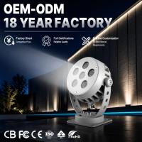 China High Lumen Round Waterproof Outdoor Led Spotlights IP66 6W 12W DMX512 For Hotel Balcony for sale
