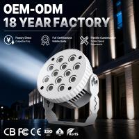 China Modern RGB 3 In 1 Round LED Flood Light 9W 12W IP65 Waterproof DMX512 Control For Building Facade Lighting for sale