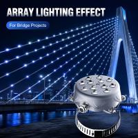China Steel Band Clamp Mount Round LED Pixel Point Light 3W 12LED DMX512 IP65 For Architectural Lighting for sale
