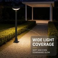 China Single Head Solar Estate Lamp Post Garden Lights 5W For Villas Driveways And Garden Paths for sale